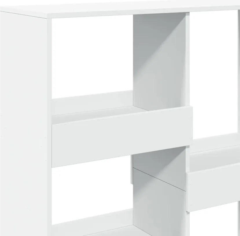 Dělicí stěna bílá 100 x 33 x 115 cm kompozitní dřevo 3309546