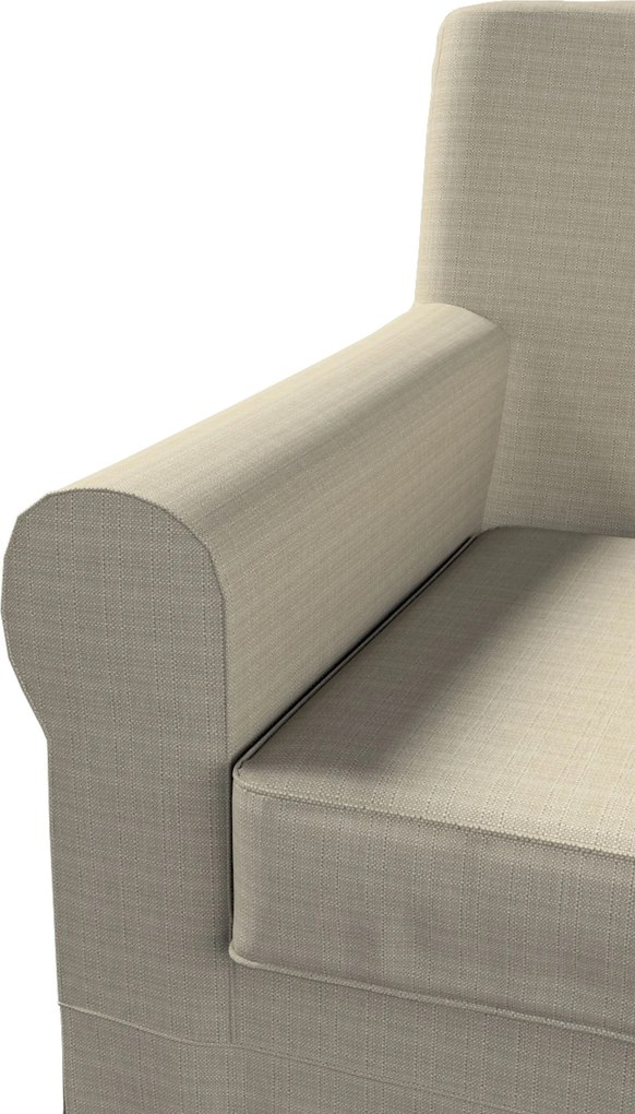 Potah na křeslo IKEA Ektorp Jennylund barva béžová látka pletený vzor