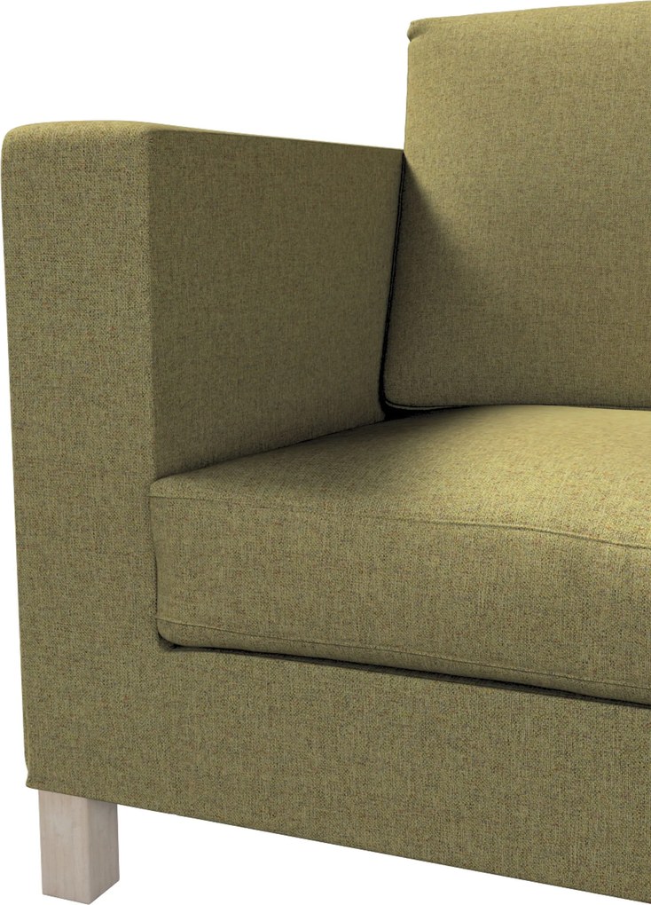 Potah na pohovku IKEA Karlanda 3-místná nerozkládací, krátký barva zelená látka pletený vzor