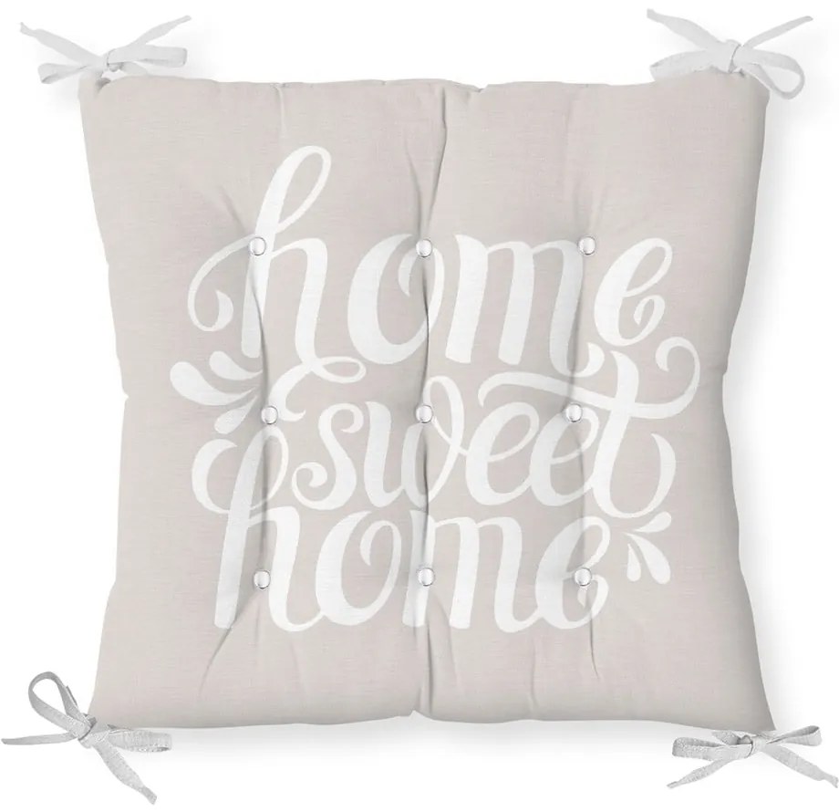 Podsedák s příměsí bavlny Minimalist Cushion Covers Home Sweet Home, 36 x 36 cm