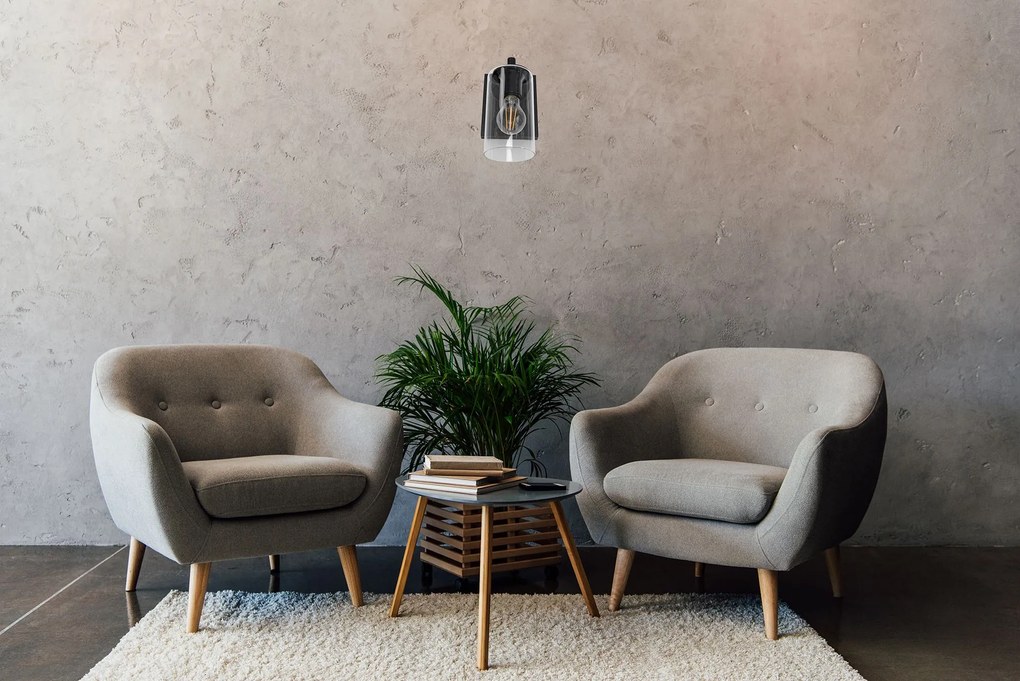 Toolight, nástěnné svítidlo 1xE27 APP1222-1W, černá matná, OSW-40030