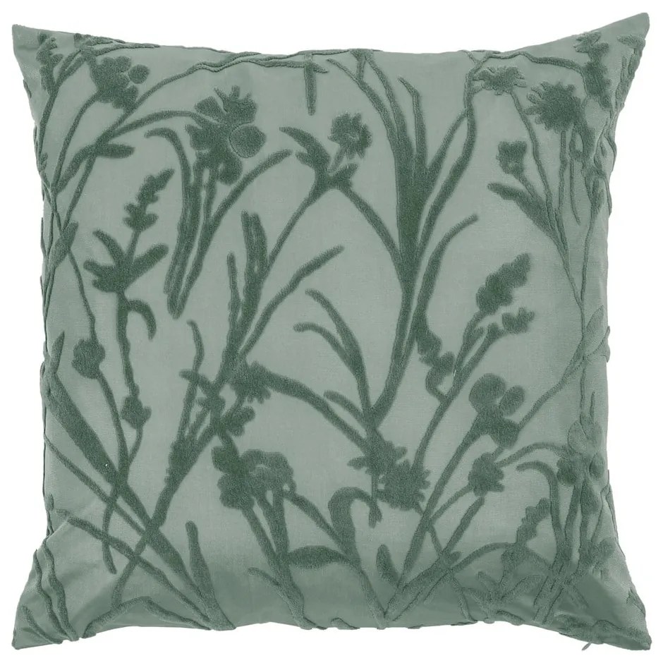 Zelený dekorativní polštář Tiseco Home Studio Iris, 45 x 45 cm