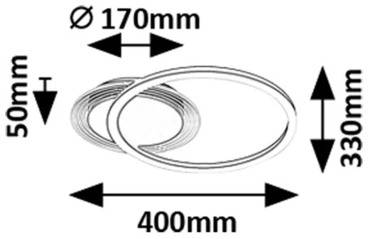 Rabalux 71368 - LED Stropní svítidlo KERSTIN LED/24W/230V 3000K