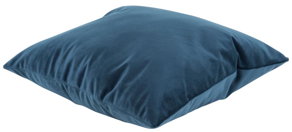 Polštář čtvercový sametový 40 cm Cushion Tender tmavě modrý Present Time