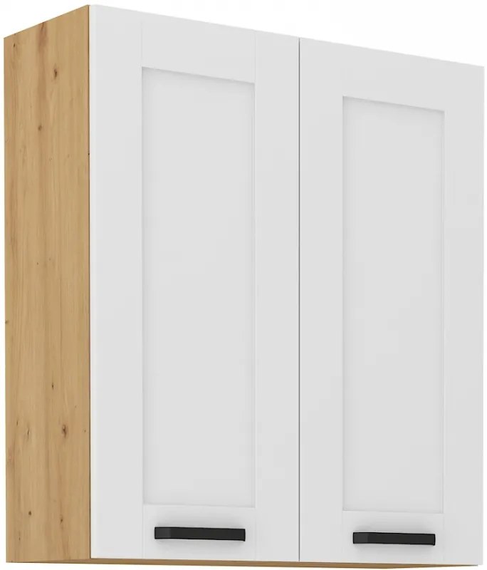 Kuchyňská skříňka LUNA 80 G-90 2F korpus: dub artisan, barva dvířek: bílá