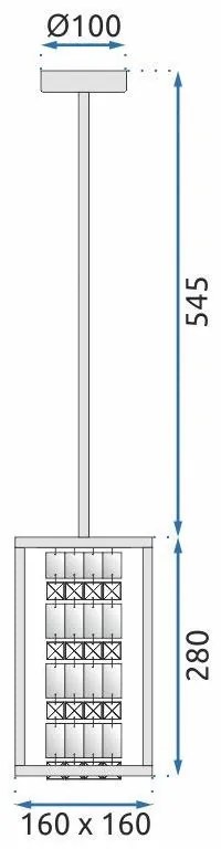 Toolight Stropní svítidlo APP1110-1CP BLACK