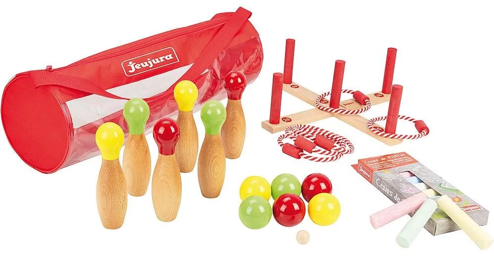 Jeujura Dřevěný set venkovních her