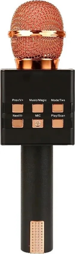 Bezdrátový Bluetooth karaoke mikrofon MC871 3v1 - měděný