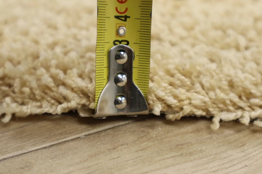 Vopi, Metrážový koberec Color Shaggy béžový - neúčtujeme odřezky z role, na míru, šíře 2m,3m,4m, béžová, ab (mřížka), dětský pokoj