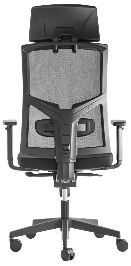 ALBA Ergonomická kancelářská židle BRENDA - černá síťovina / nosnost 150 kg