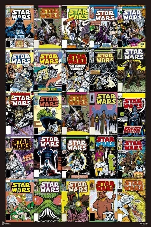 Plakát, Obraz - Star Wars - Covers, (61 x 91.5 cm)