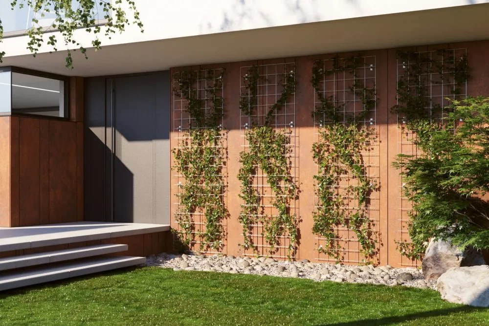Treláž – opora pro rostliny 90 × 285 cm ✔ S 8 držáky pro montáž na stěnu