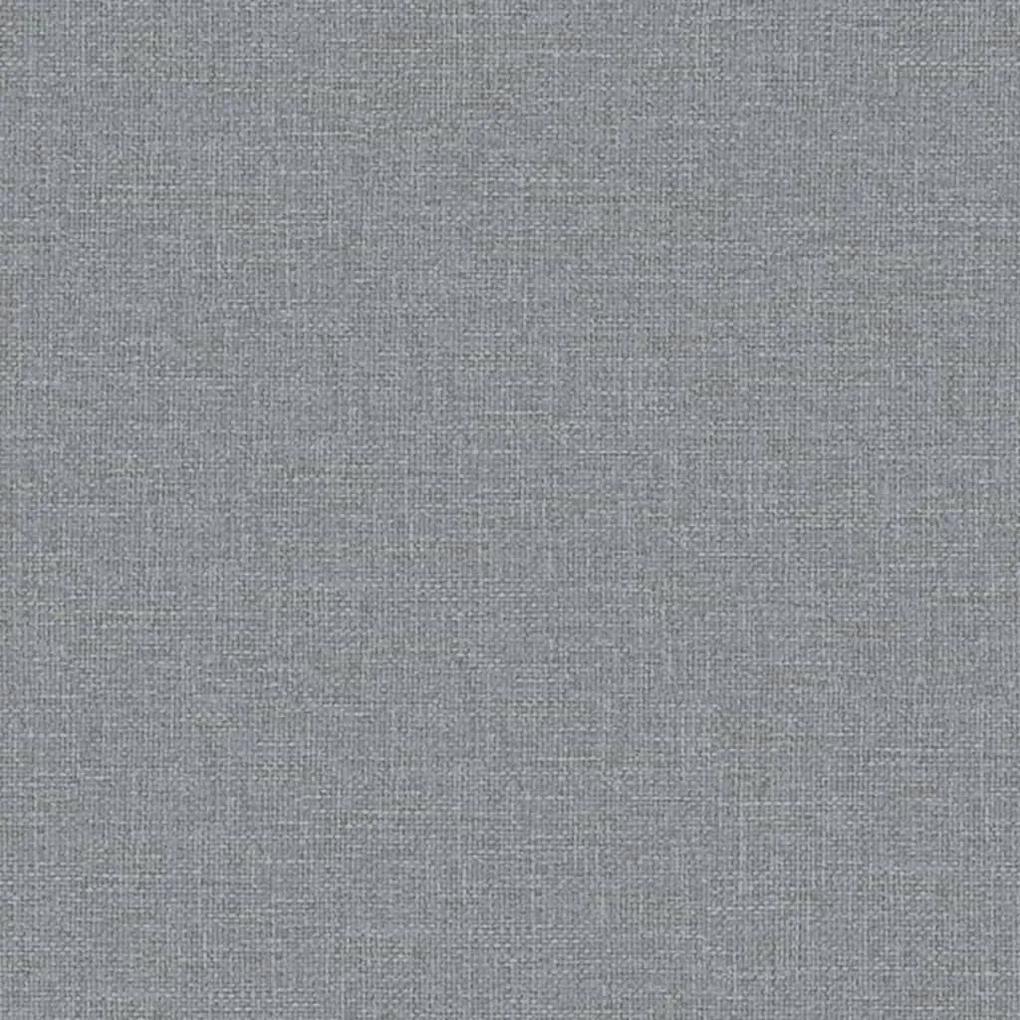 Rozkládací pohovka s područkami světle šedá textil - Default Title