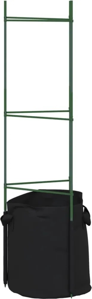 Podpěrné klece pro rajčata s pytlem 4 ks 116 cm ocel a PP 3281484