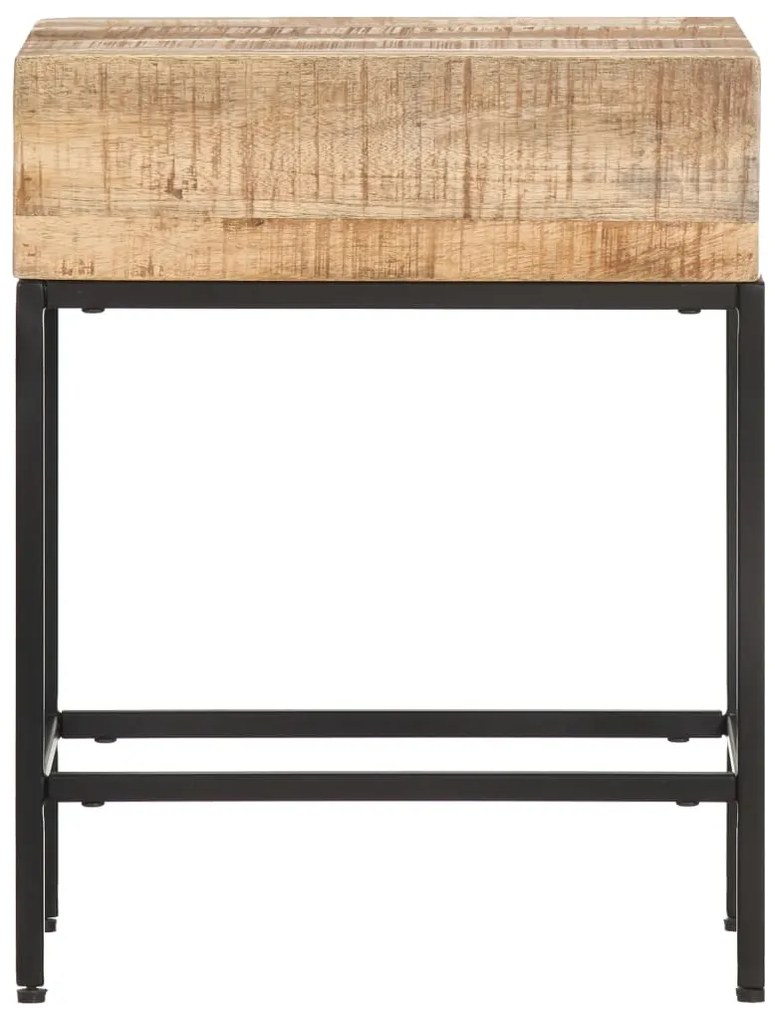 Odkládací stolek 40x30x50 cm masivní hrubé mangovníkové dřevo - Default Title