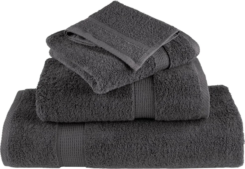 Prémiové mycí utěrky SOLUND 4 ks antracitové 30x30 cm 600 g/m² 137149