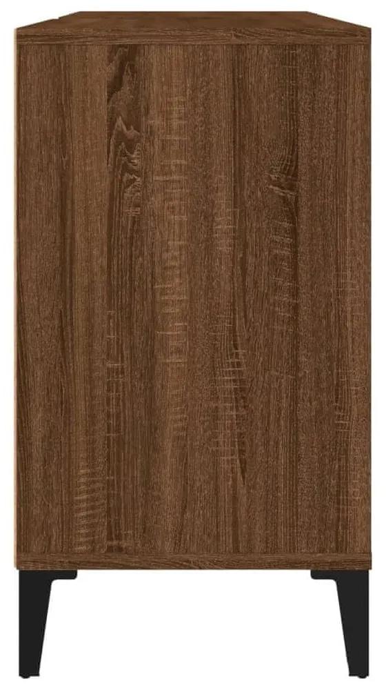 Petromila Skříňka pod umyvadlo hnědý dub 80 x 33 x 60 cm kompozitní dřevo