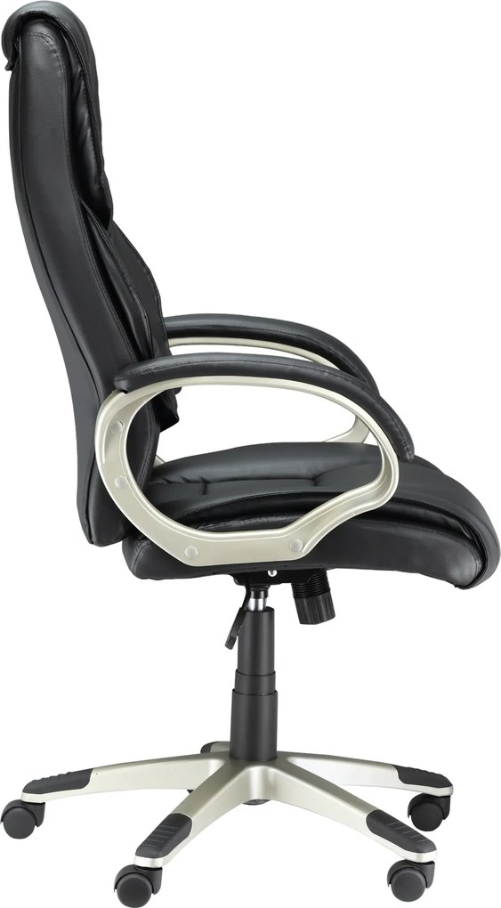 Kancelářská židle HOMCOM výškově nastavitelná 114-124H cm, s funkcí houpání, ergonomická kancelářská židle