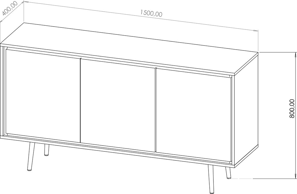 GiB Meble komoda TORI TR01 Barva: Kašmír