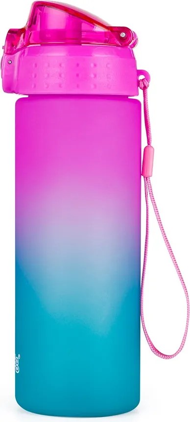 Oxybag OXY CLiCK - láhev na pití Ombre Blue - Pink, 600 ml