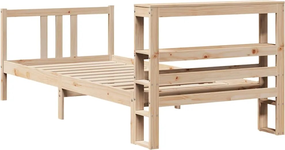 Rám postele s čelem 90 x 190 cm masivní borovice 3305955