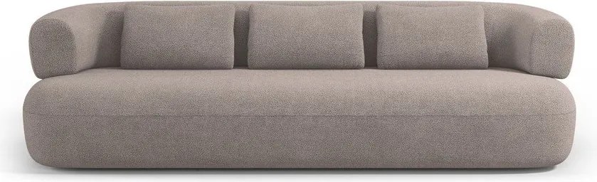 Světle hnědá pohovka z textilie bouclé 200 cm Jenny – Micadoni