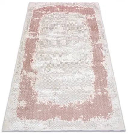 koberec CORE A004 Rám, stínovaný strukturální dvě úrovně rouna, béž velikost 120x170 cm | krásné koberce cz