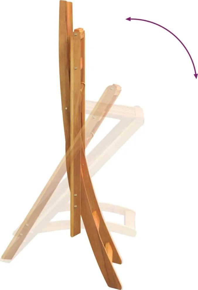 vidaXL Skládací zahradní barové stoličky 2 ks masivní akáciové dřevo [319188]