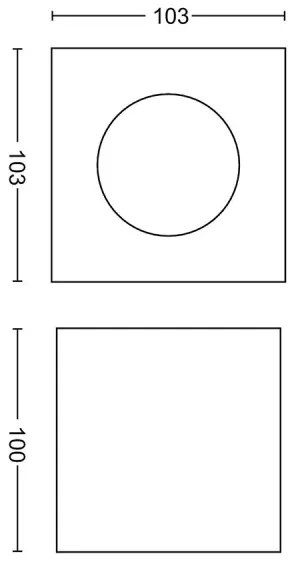 Philips 50491/30/P0 - LED Stmívatelné svítidlo MYLIVING BOX 1xLED/4,5W/230V