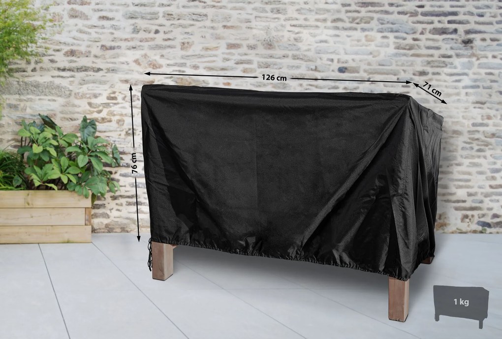 Ochranný kryt pro 120cm zahradní lavice – černá
