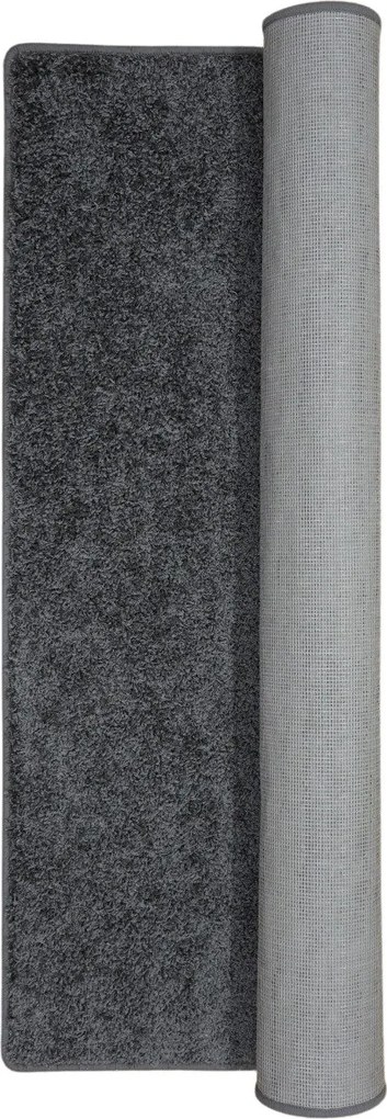 Vopi, Běhoun na míru Color Shaggy šedý, šíře 133 cm, šedá, ložnice