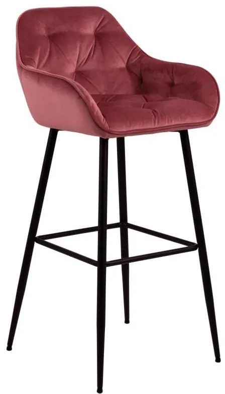 Actona Barová židle Brooke tmavě růžová