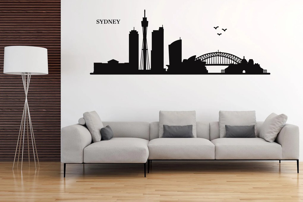 Lepy.cz Samolepka na zeď Sydney Velikost (šířka x výška): 55x20cm, Barevná varianta: Světle červená