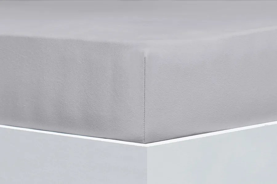 Florella Prostěradlo Organic Cotton Jersey Platin, 140-160x200 cm