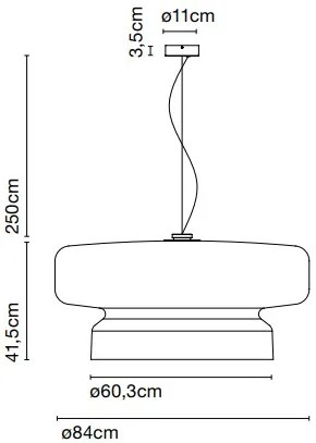 Marset A698-001 Bohemia 84, zelené závěsné svítidlo, 28,5W LED 2700K stmívatené, prům. 84cm