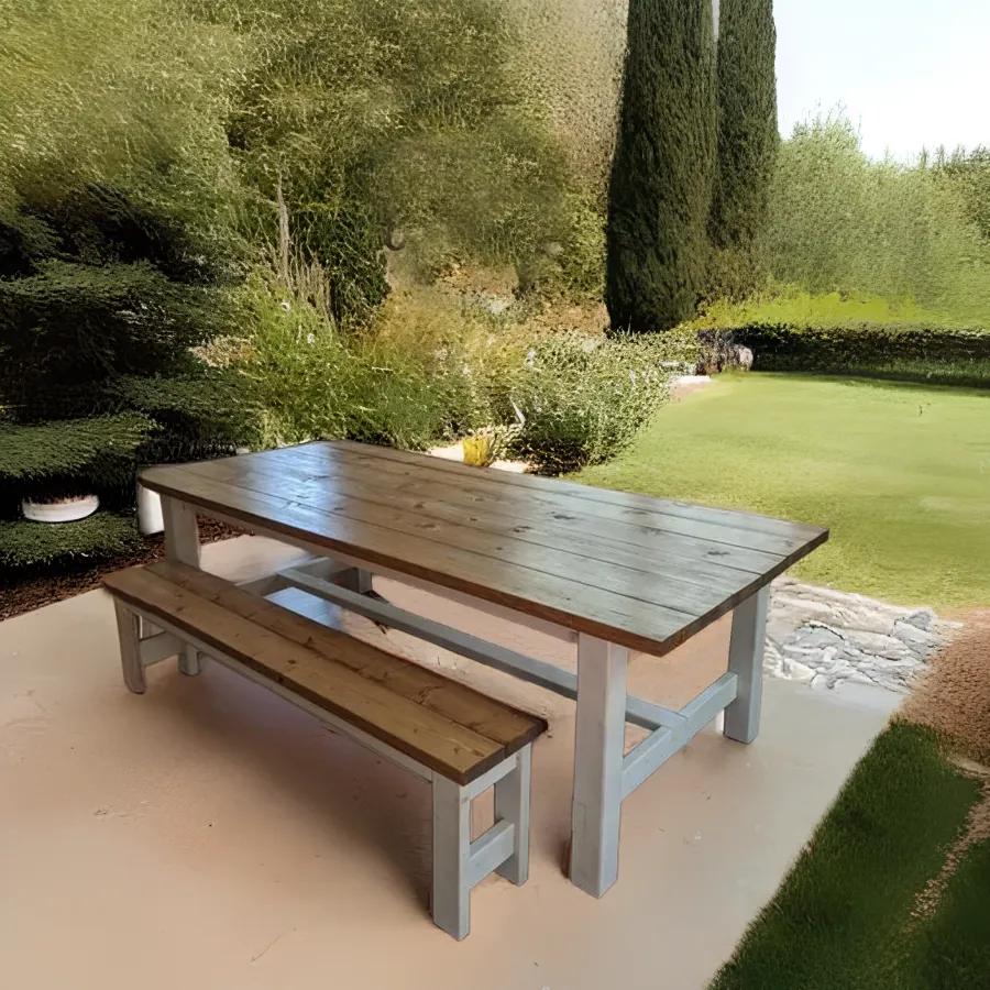 Stará Krása – Ruční výroba Venkovní jídelní stůl v Provence stylu 150 x 70 x 76 cm