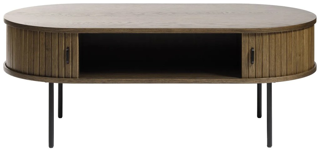 Designový konferenční stolek Vasiliy 120 cm kouřový dub