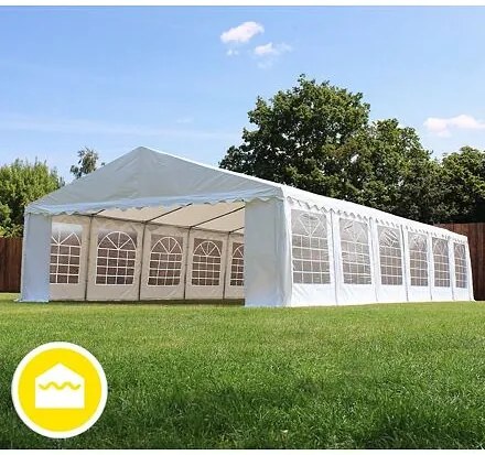 Zahradní Party stan 5x10m PVC PREMIUM Barva: Modro-bílá