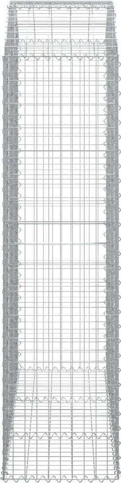 Klenutý gabionový koš 150 x 50 x 180/200 cm pozinkované železo 153459
