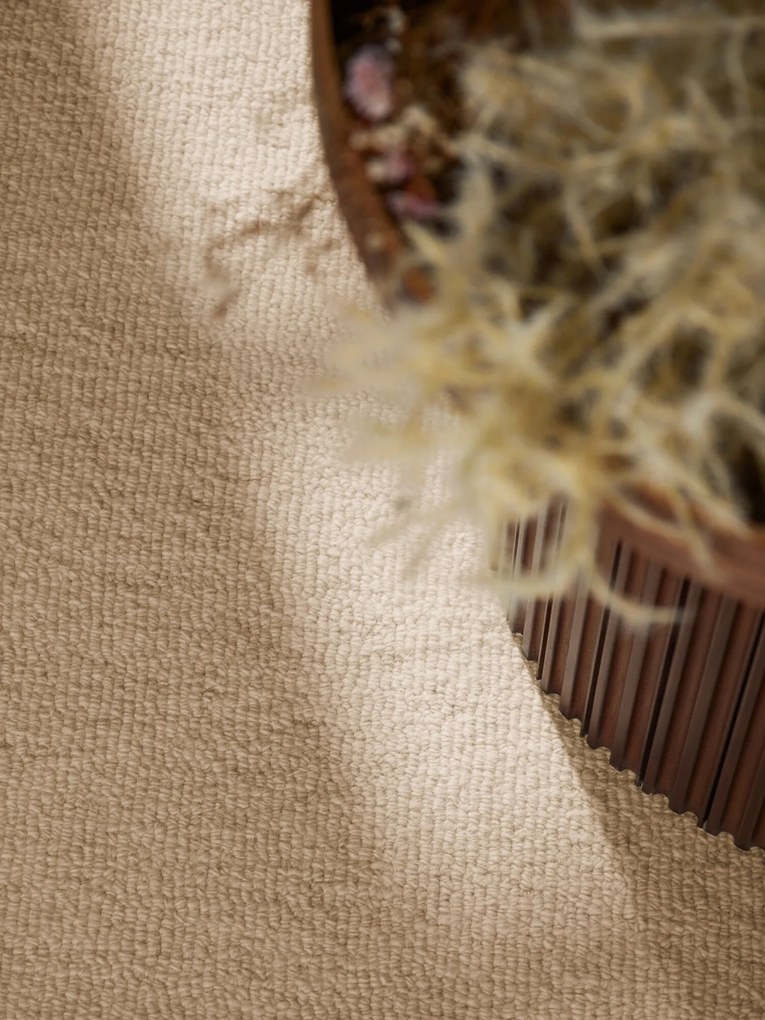 ELLE Decoration, Kusový koberec Puristic Knots 106320 Beige kruh z kolekce Elle, 160x160 (průměr) kruh, béžová, ložnice
