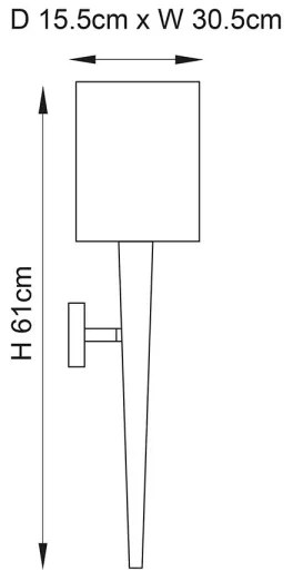 Endon 56706 - Nástěnné svítidlo MORETO 1xE14/7W/230V lesklý chrom/šedá