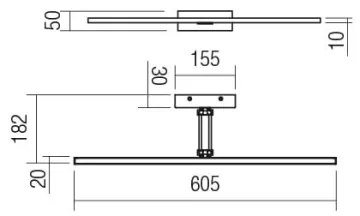 Redo 01-3463 - LED Obrazové svítidlo LINEAR LED/8W/230V 60,5 cm CRI 92 černá