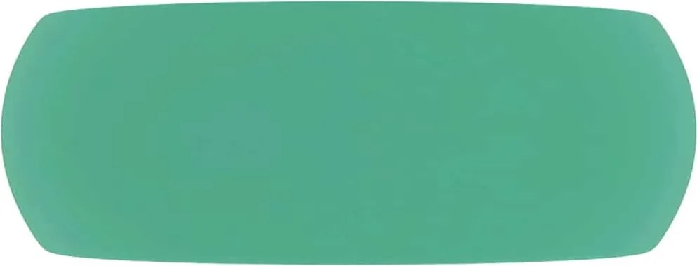 Luxusní umyvadlo kulaté matné světle zelené 40x15 cm keramické 147002