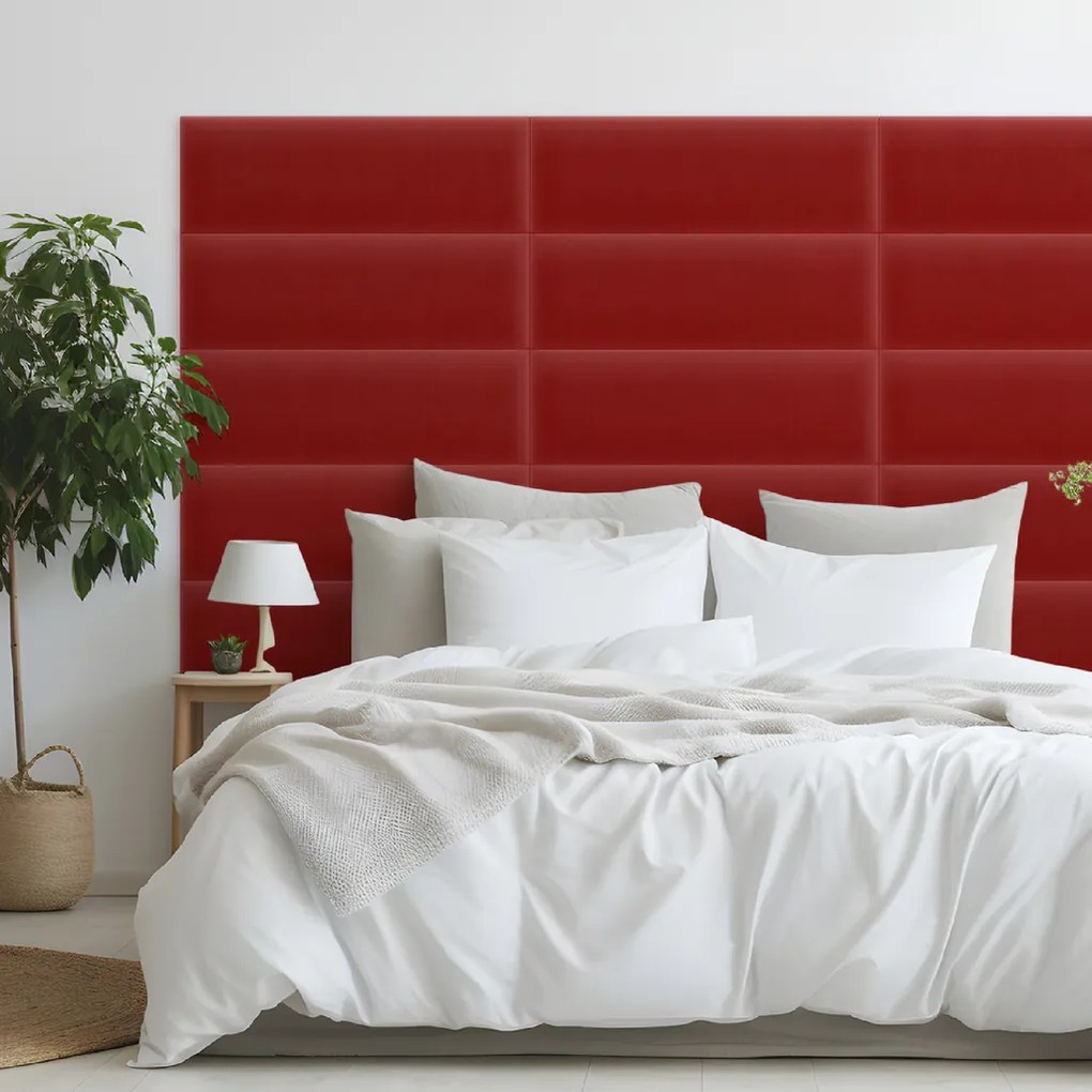 Sametový čalouněný panel - Obdélník - 80x20cm Farba: Šedá