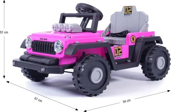 Elektrické autíčko Prime 2v1 růžové