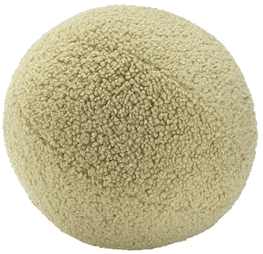 Zelený dětský pohovkový polštář z textilie bouclé Ball – Wigiwama Biano.cz