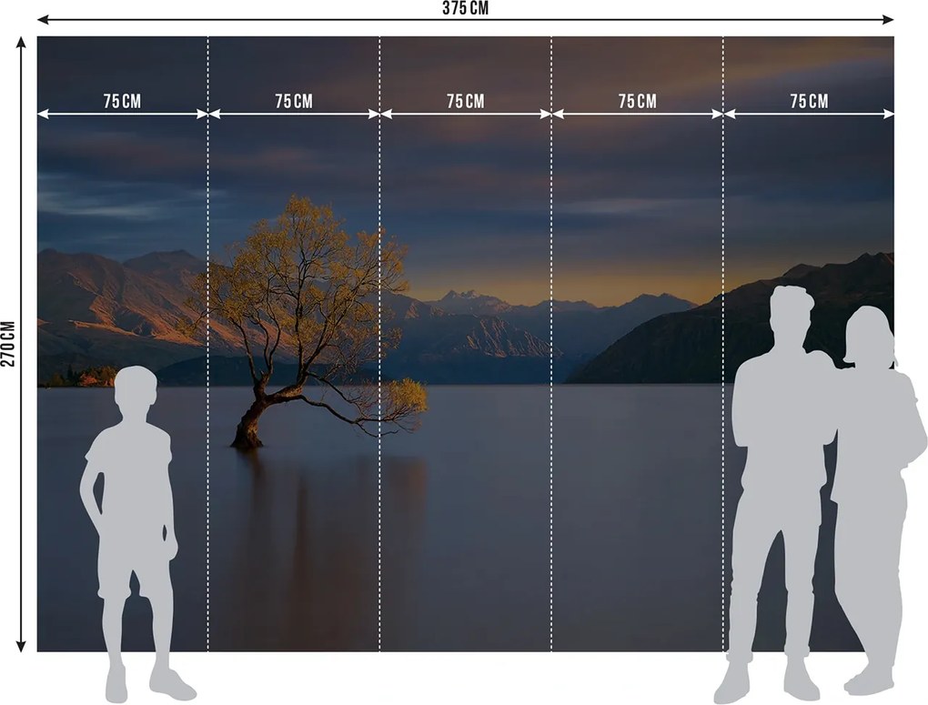Fototapeta na míru Strom Vjezeře Wanaka | Vliesová fototapeta na zed' | DFTNXXL3015