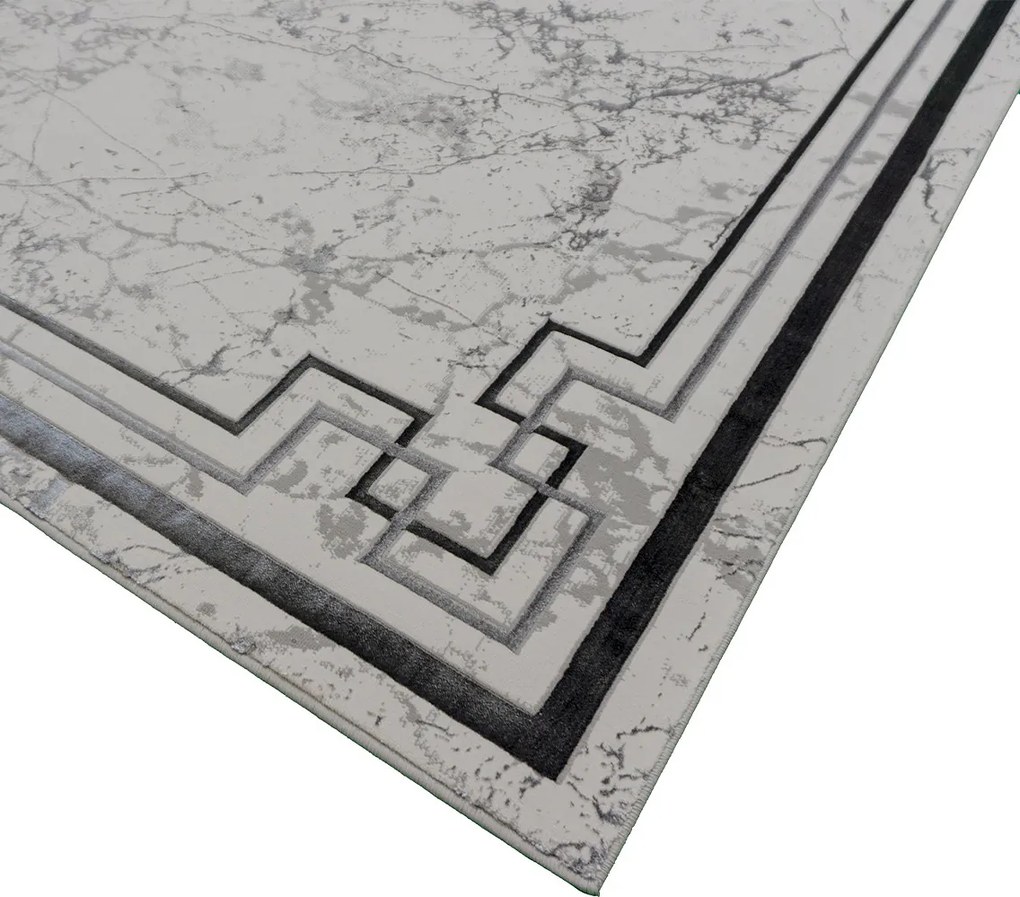 BE Koberec Allianz 6309 GREY - šedý obdélníkový Rozměr: 60x100 cm