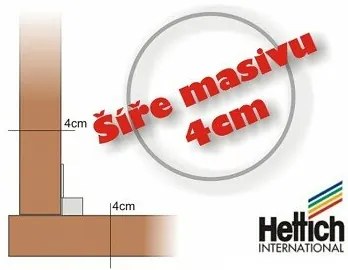 Postel Postelia JAN Buk 140x200 - dřevěná postel z masivu o šíři 4 cm