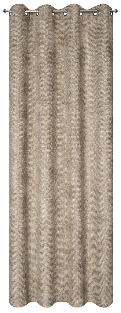 ZATEMŇOVACÍ ZÁVĚS NA KROUŽCÍCH ALETA 135X250 CM BÉŽOVÁ